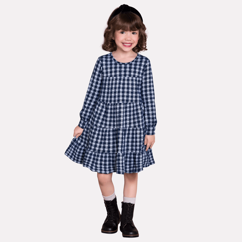 Vestido Infantil Milon Malha Jacquard Lojamilon