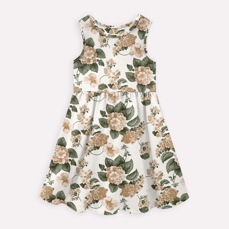 Vestido Infantil Menina Flores Milon - lojamilon