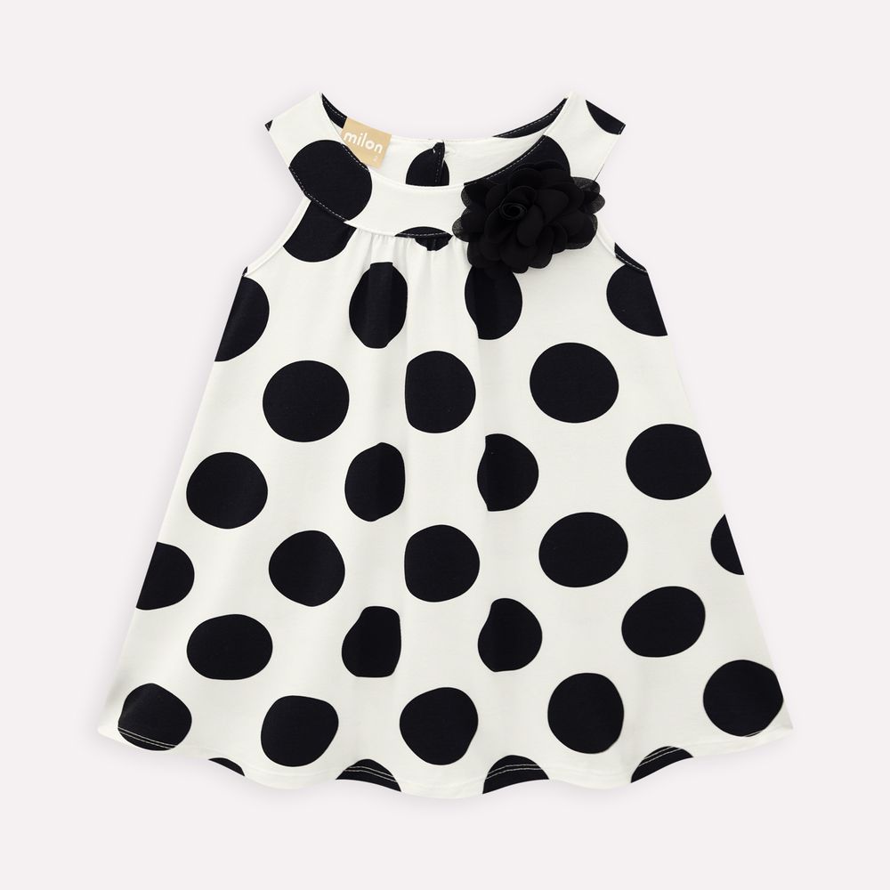 Vestido Infantil Menina Poá Milon - lojamilon