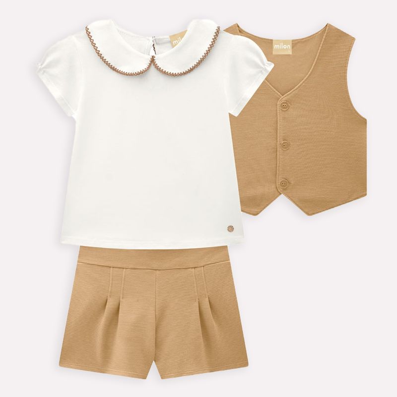 Conjunto Infantil Menina em Gorgurinho Milon - lojamilon