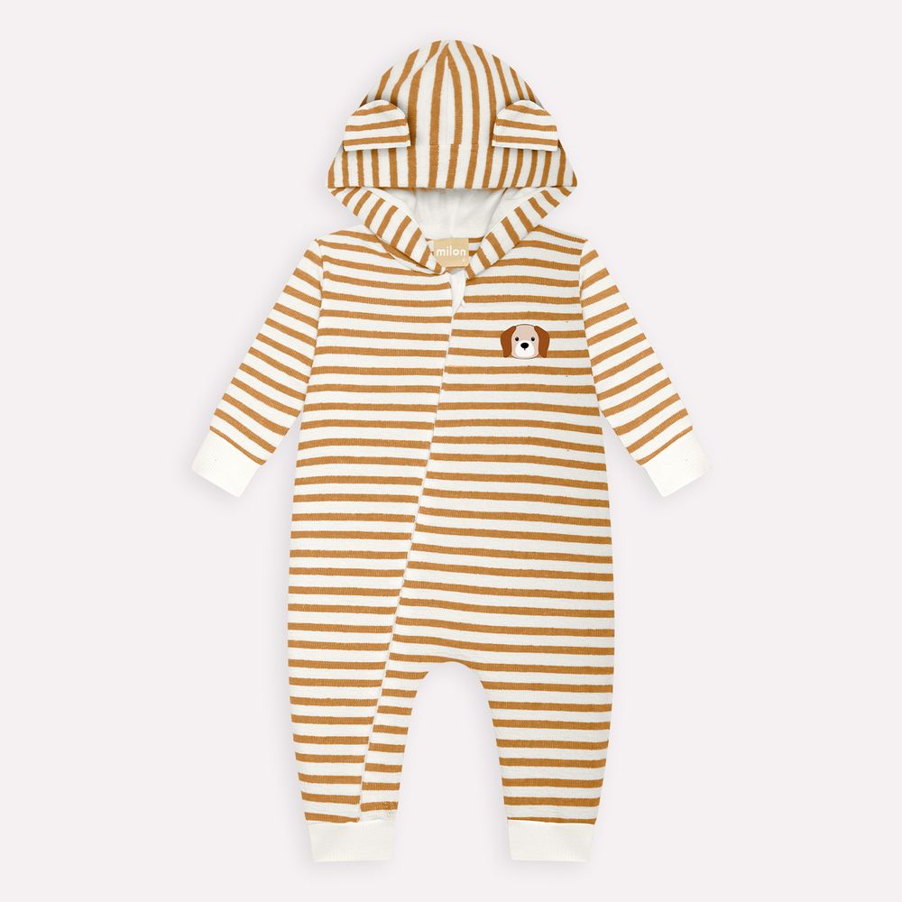 Macação Bebê Menino Listrado Milon - lojamilon