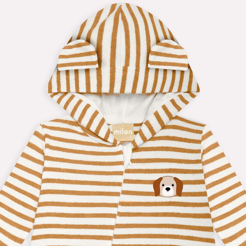 Macação Bebê Menino Listrado Milon - lojamilon