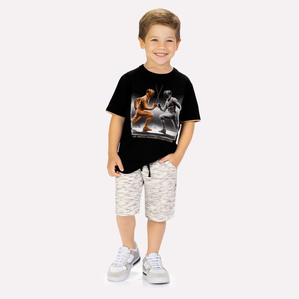 Conjunto Infantil Menino Esgrima Milon - lojamilon