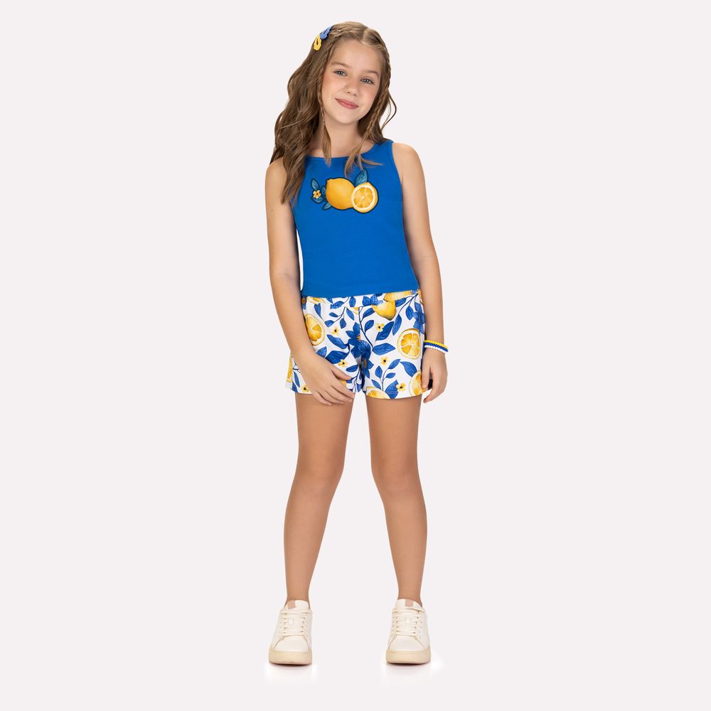 Conjunto Infantil Menina Bordado Kyly - lojakyly